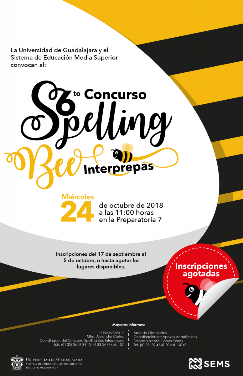 6to Concurso Spelling Bee Interprepas | Escuela Preparatoria 12